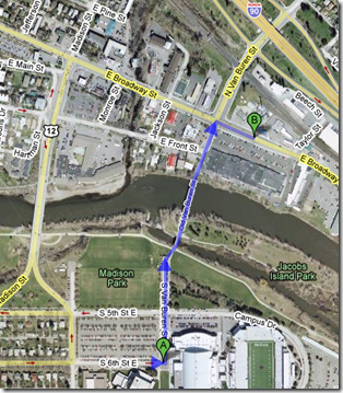 Aggregated Intelligence: Walking directions in Google Maps